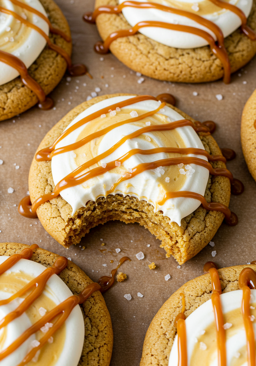 Salted Caramel Cheesecake Cookies - fortastefulrecipes