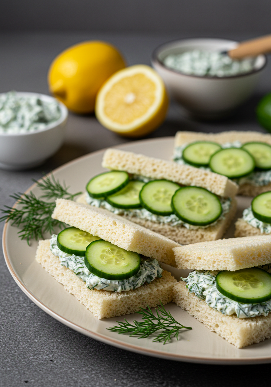 Cucumber Party Sandwiches - fortastefulrecipes
