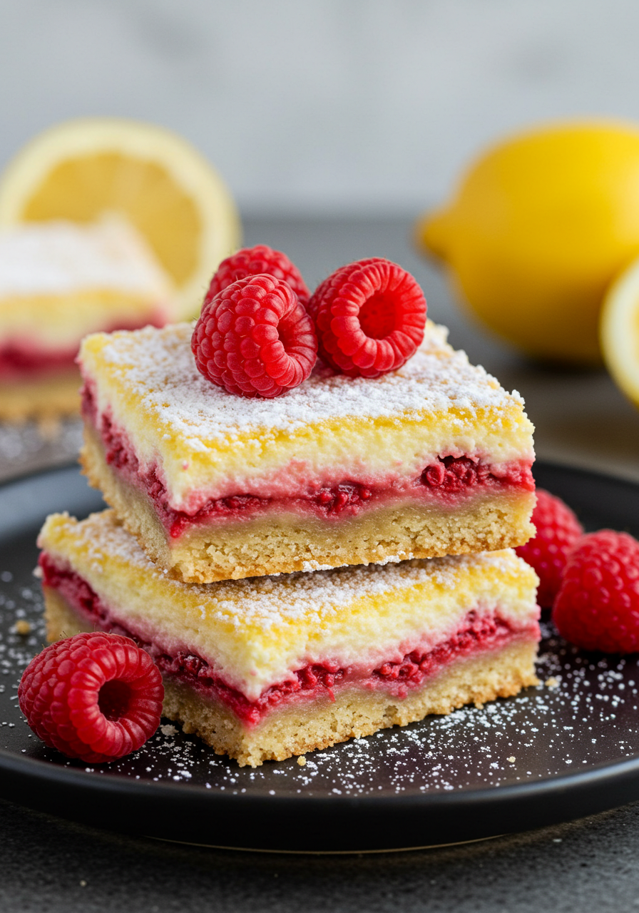 Tangy Raspberry Lemon Bars – fortastefulrecipes