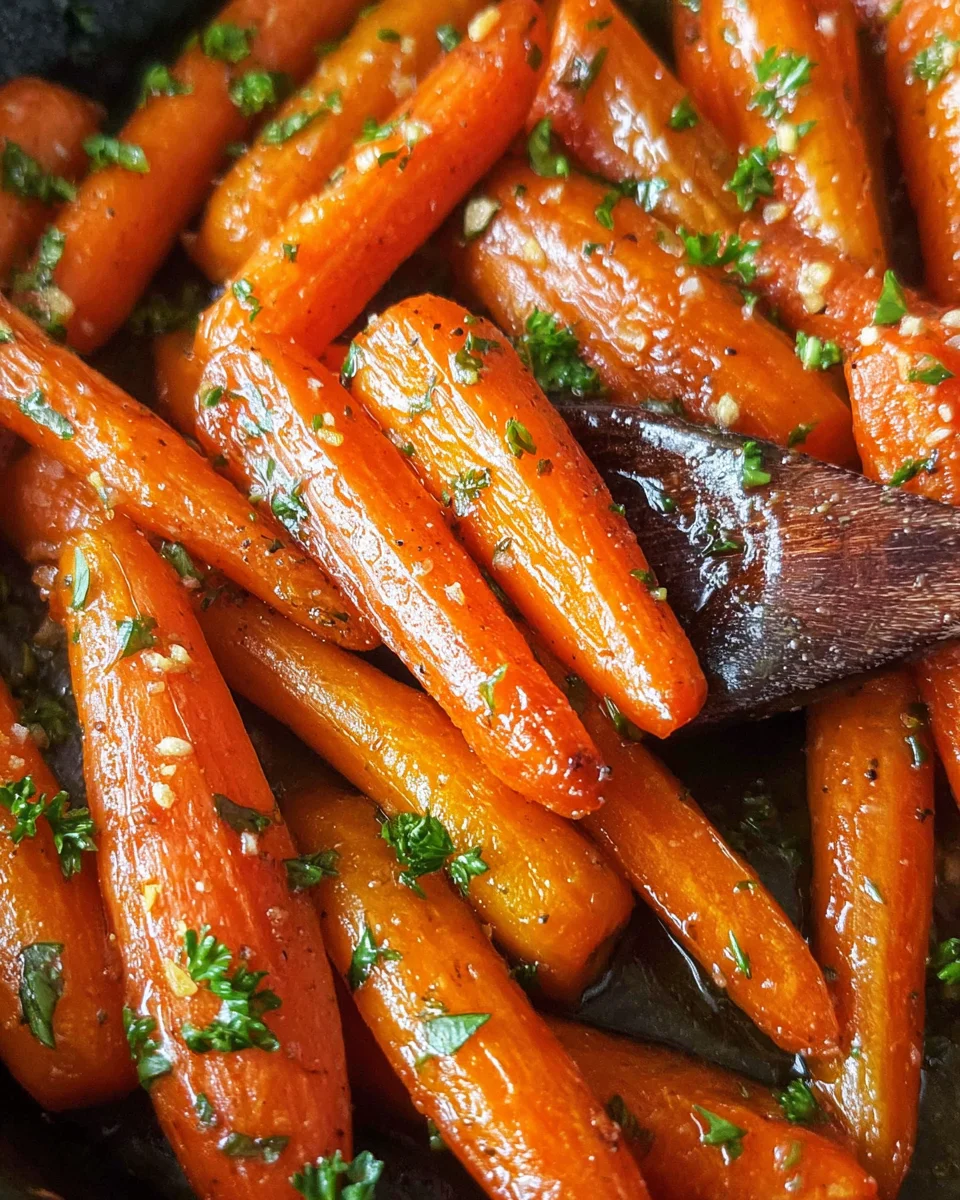 Honey Garlic Roasted Carrots